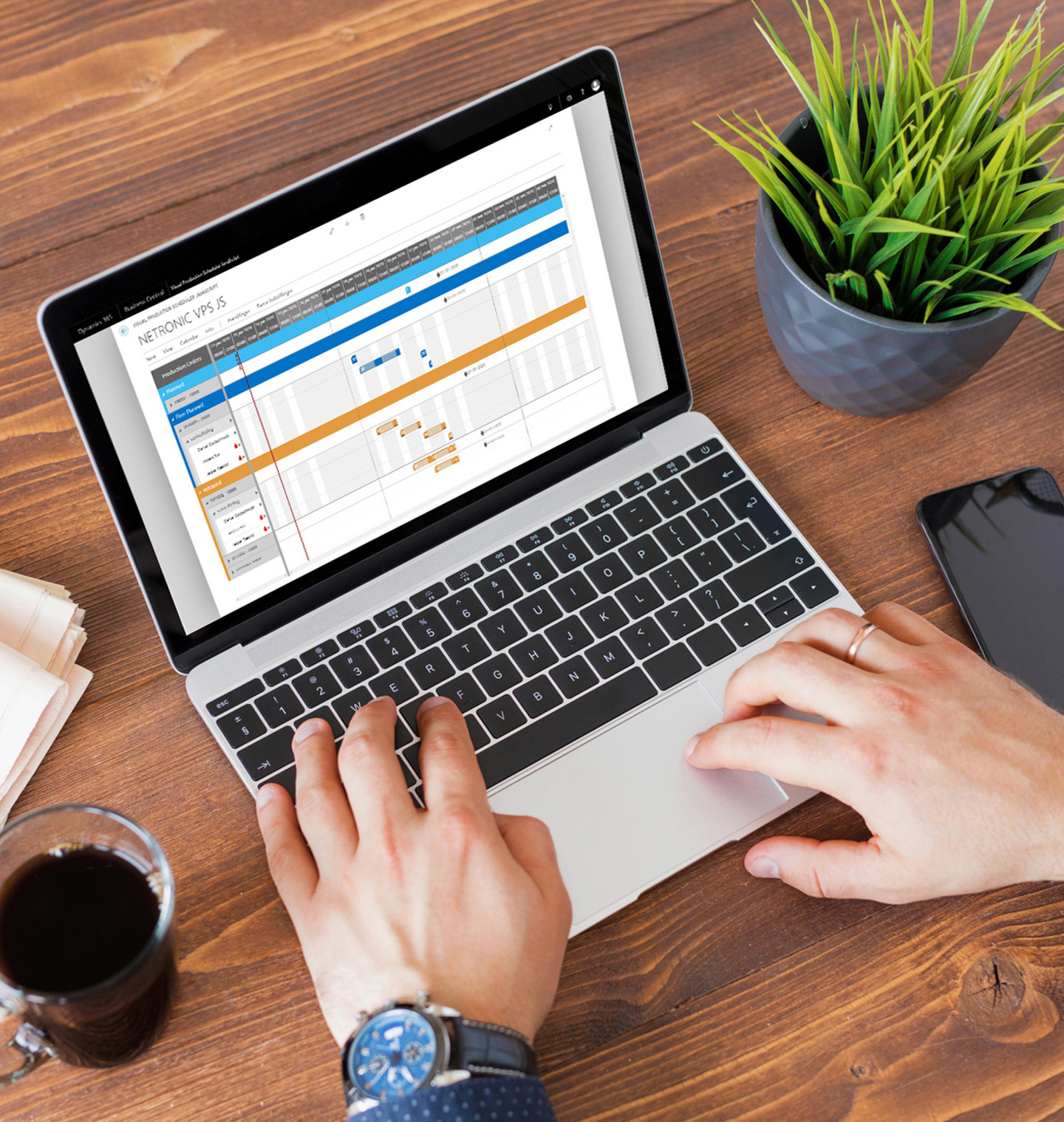 Netronic Visual Scheduling Suite |Produktionsstyring og sagsstyring